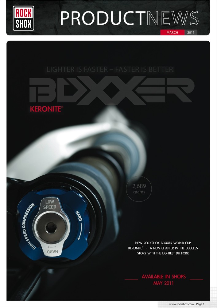 SRAM Announces Rock Shox Boxxer Keronite - Mountain Bikes Press ...